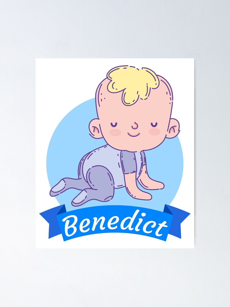 "Benedict Boy names for babies" Poster for Sale by Piztees | Redbubble