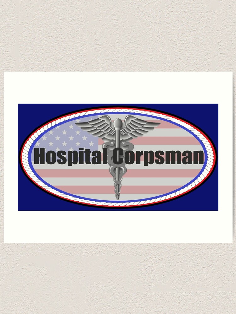 "U. S. Navy Hospital Corpsman" Art Print for Sale by ronfster | Redbubble