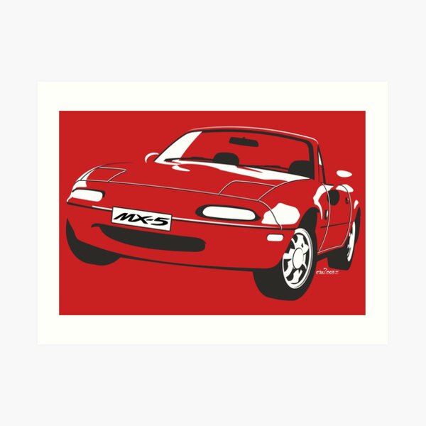 Miata Art Prints | Redbubble