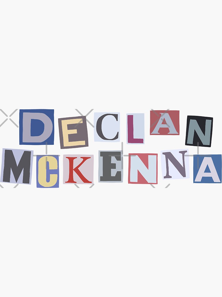 "Declan McKenna" Sticker by millycunliffe | Redbubble