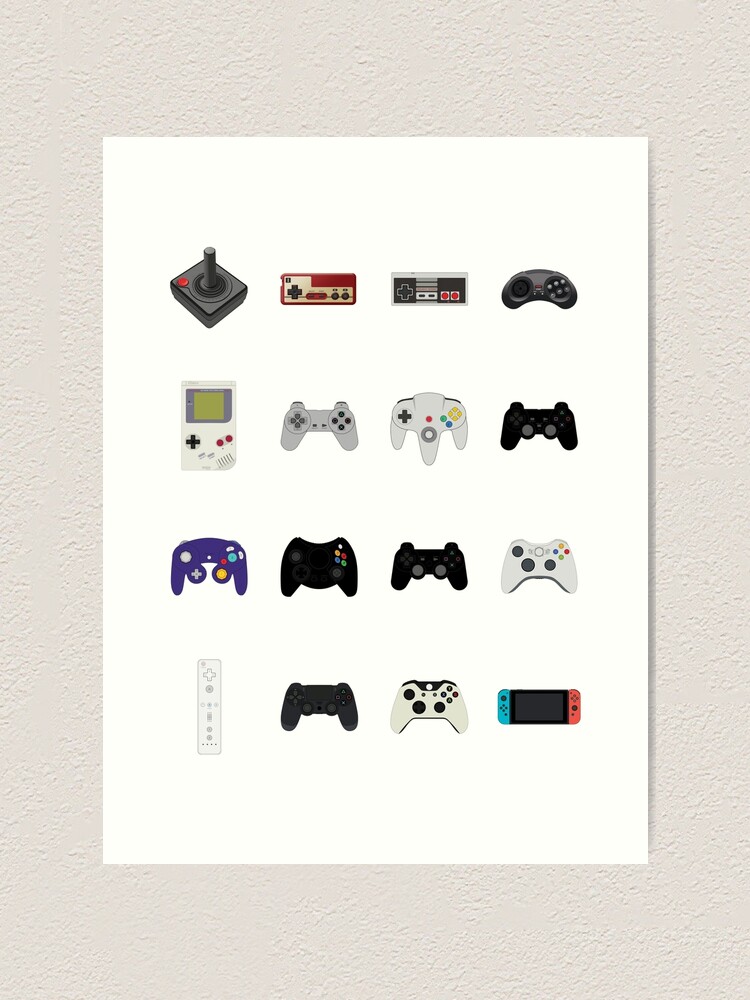 "Evolution of gaming " Art Print for Sale by GamespaceDesign | Redbubble
