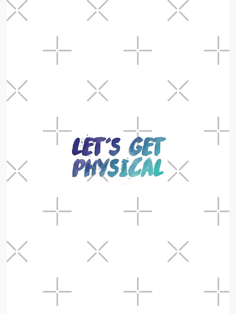 "Dua Lipa Lyrics Physical, Let's get physical" Poster for Sale by ...