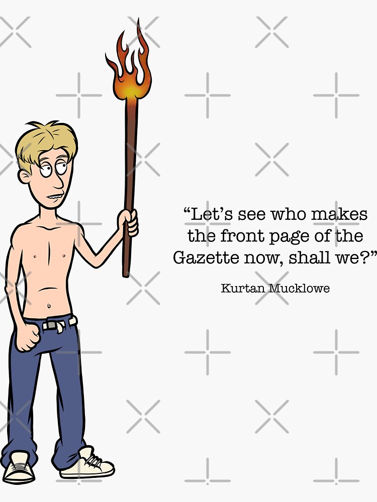 "Kurtan Mucklowe" Sticker for Sale by HotelAlfaPapa | Redbubble