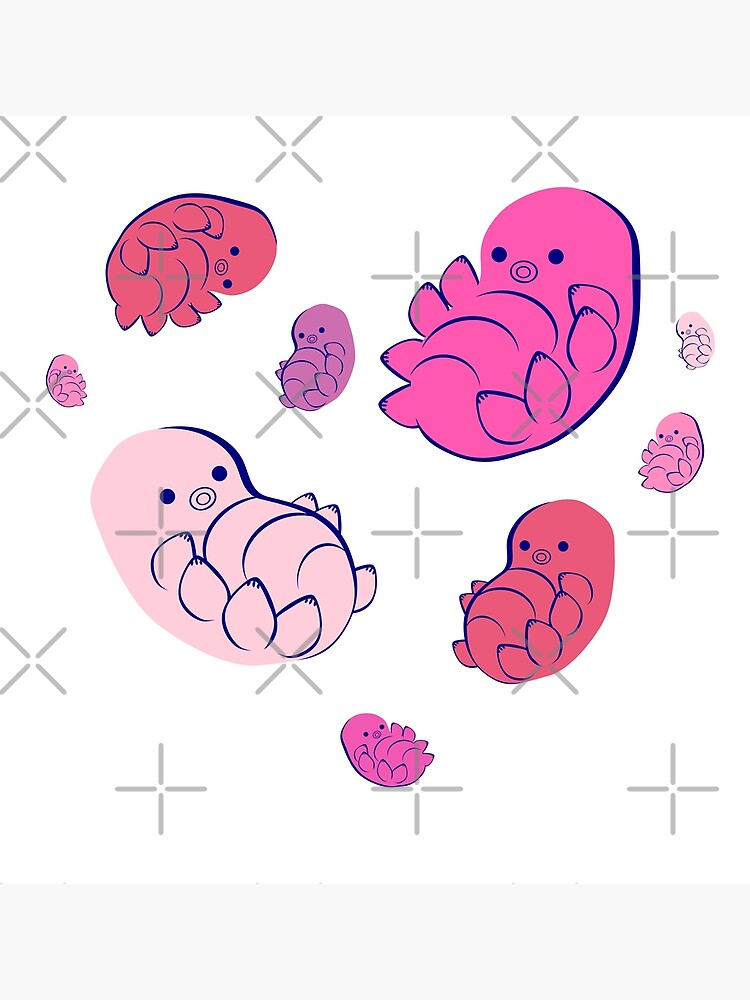 "Tardigrade heart tardigreat in red" Poster for Sale by MiraNomegusta ...