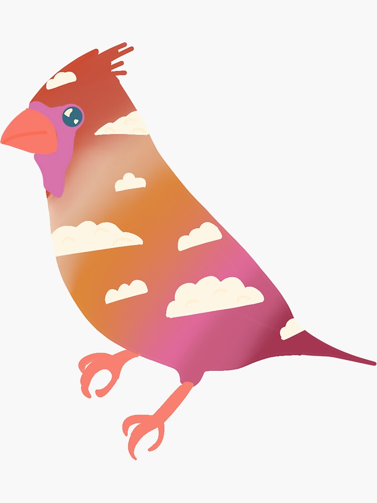 "Lesbian Pride Bird " Sticker by justplants | Redbubble