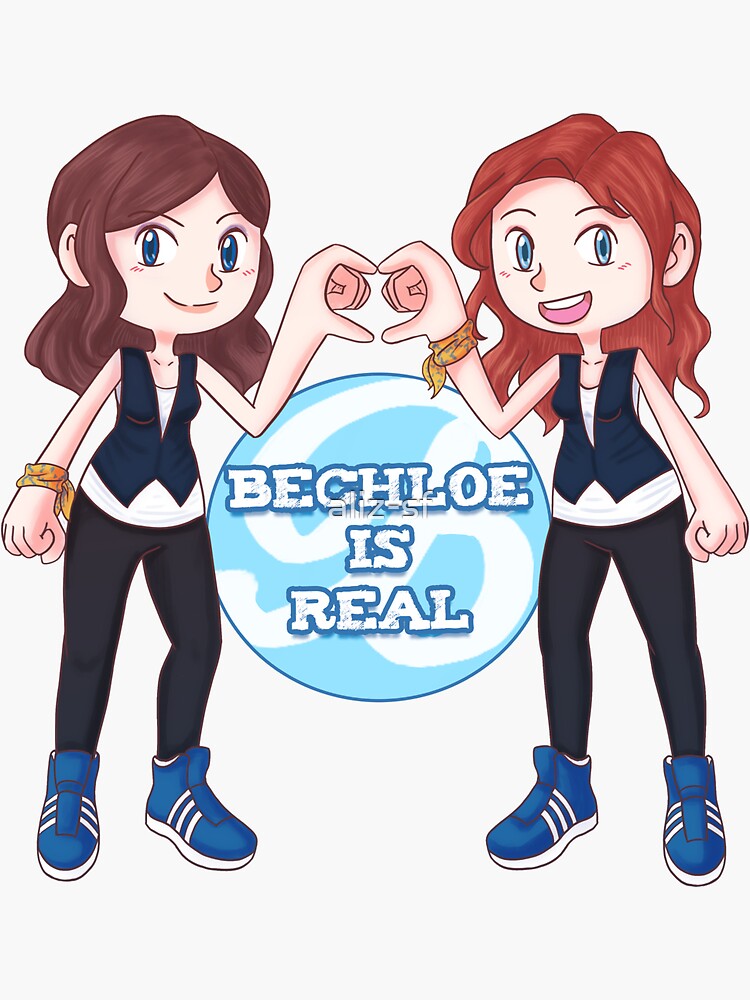 "Bechloe is real" Sticker for Sale by aliz-sf | Redbubble