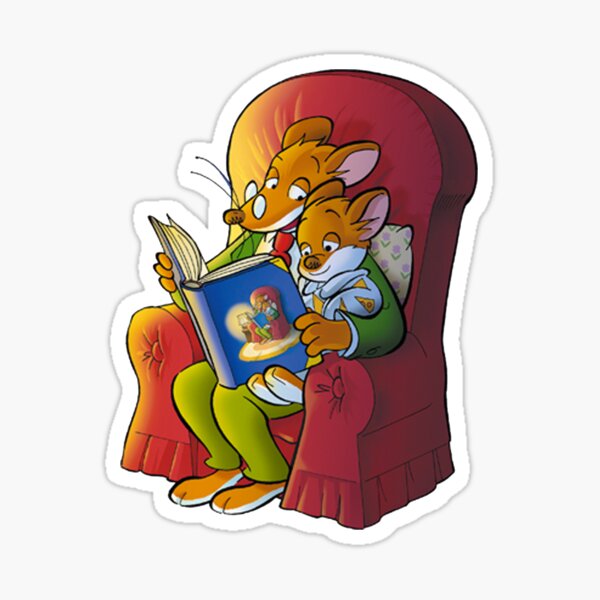 "Geronimo Stilton and Benjamin Stilton" Sticker by nostalgia-kids ...