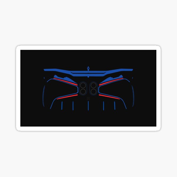 "Bugatti Bolide" Sticker by vanmac | Redbubble