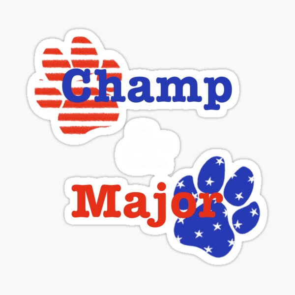 "Champ and Major - first dogs " Sticker for Sale by ttinkdoods | Redbubble