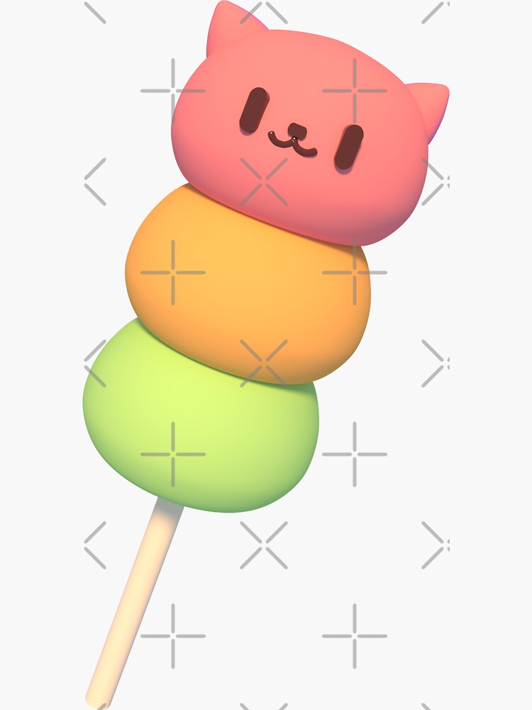 "DANGO SWEET JAPANESE FOOD KAWAII ANIME" Sticker for Sale by RaccoonD ...