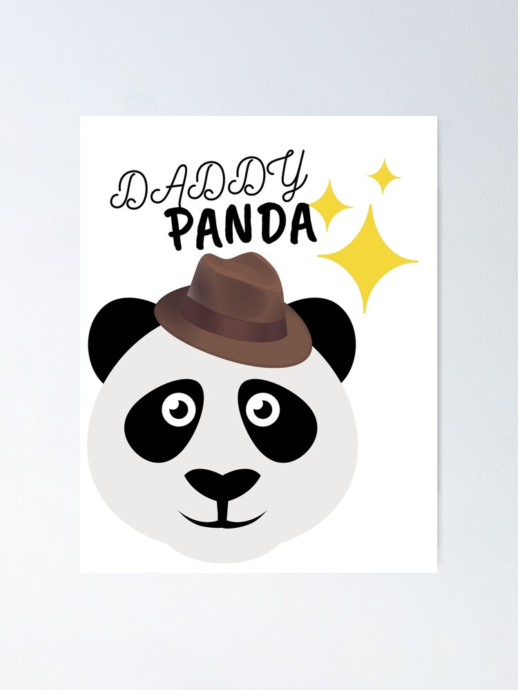 "Daddy Panda a piece of set of three(baby /mommy/daddy)" Poster for Sale by NAJMX | Redbubble