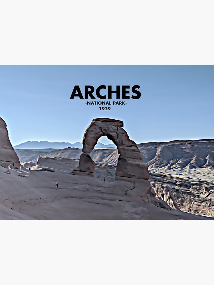 "Arches National Park Sticker" Sticker for Sale by ja-engineering ...