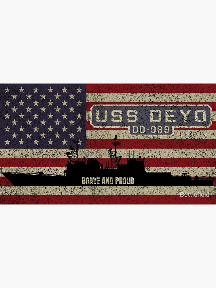 "USS Deyo DD-989 Spruance Class Destroyer Ship Vintage USA American ...