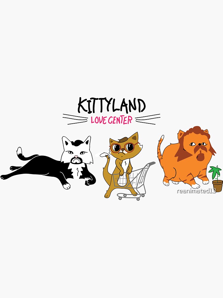 "TPB Kittyland Love" Sticker for Sale by reanimated13 | Redbubble