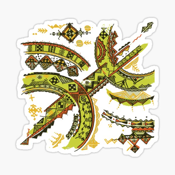 "Z Amazigh Berber patterns" Sticker by Eldjama | Redbubble