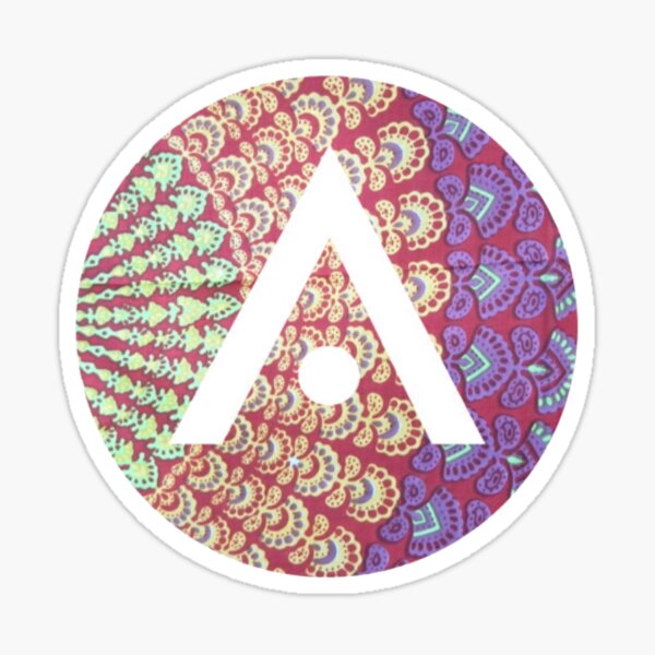 "Red Boho Aveda Logo" Sticker for Sale by Dalaura | Redbubble