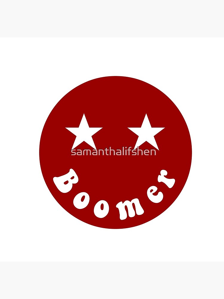 "Oklahoma University Boomer Sooner Preppy Star Smiley Face " Art Print ...