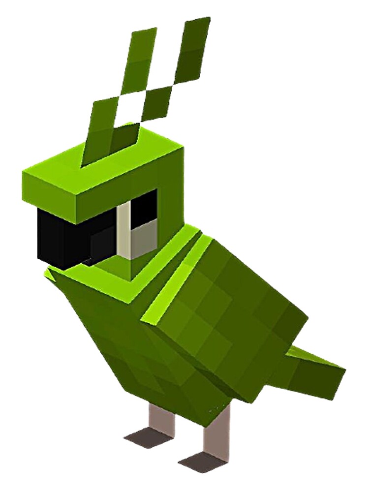 "Minecraft Character Green Parrot" Poster by GraphicOwner | Redbubble