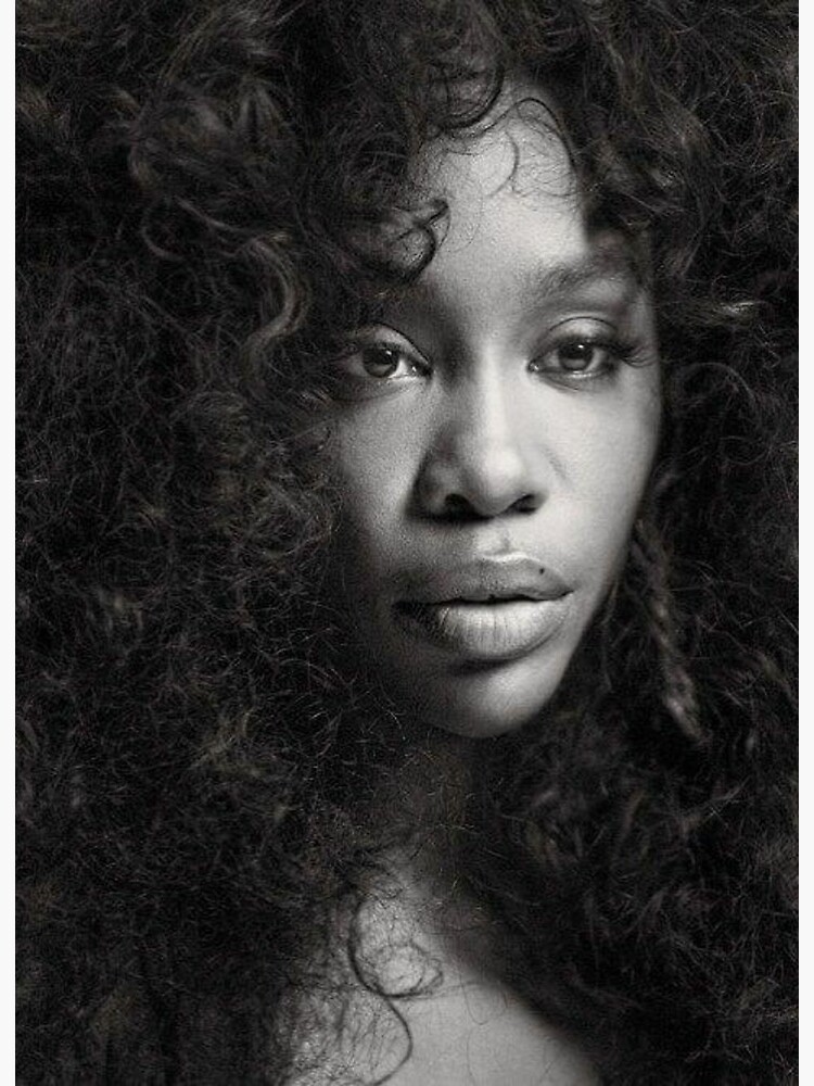 "black and white sza " Art Board Print for Sale by SouthShoreBD | Redbubble