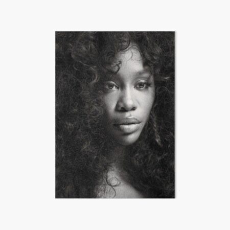 "black and white sza " Art Board Print for Sale by SouthShoreBD | Redbubble