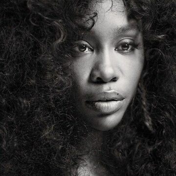 "black and white sza " Art Board Print for Sale by SouthShoreBD | Redbubble