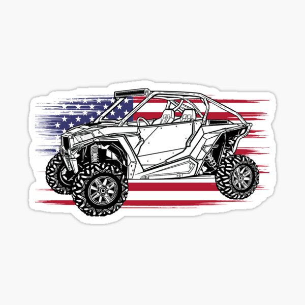 "US Flag SXS " Sticker for Sale by adzdesigns14 | Redbubble
