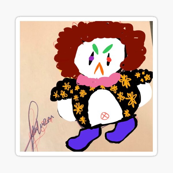 "El payaso " Sticker for Sale by Photos-by-Cal | Redbubble