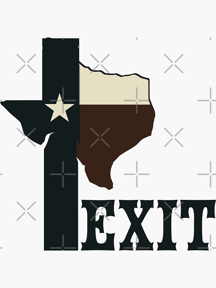 "Texit" Sticker by zehed | Redbubble