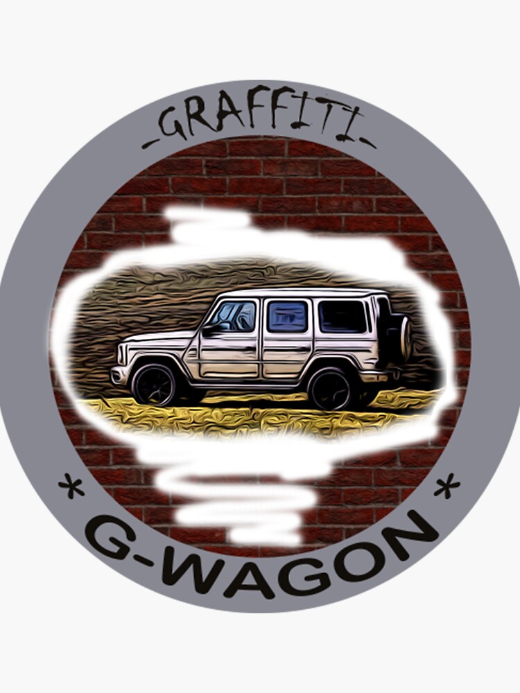 "Mercedes G Wagen Graffiti Mercedes G wagon - graffiti" Sticker for ...