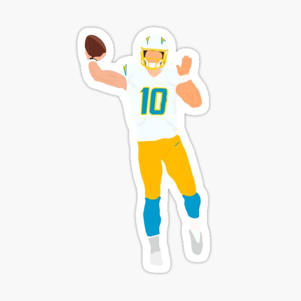 "Justin Herbert Chargers" Sticker for Sale by elizhall | Redbubble