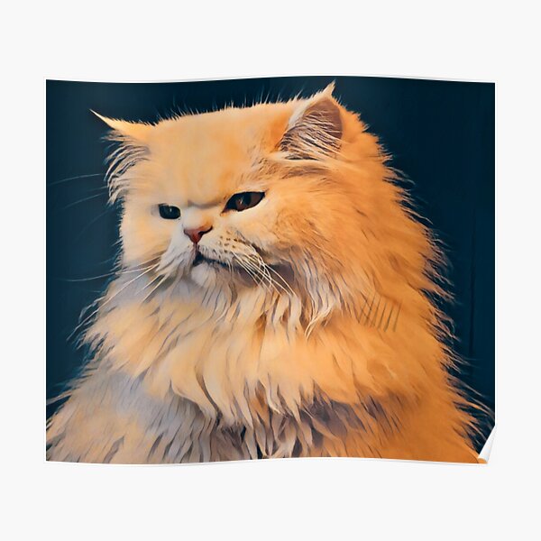 "ANGRY CAT" Poster for Sale by Logologotoon | Redbubble