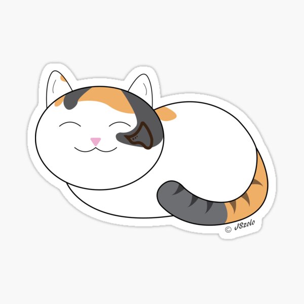 "Calico Cat Loaf - " Sticker by JSzolo | Redbubble