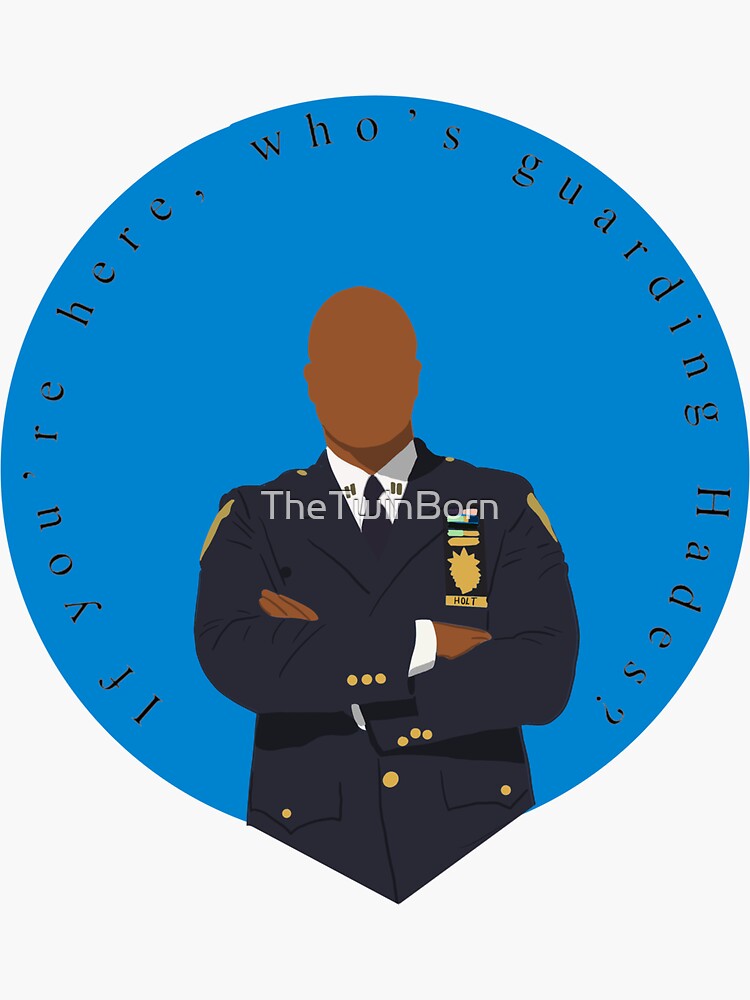 "Captain Holt-Everything is Garbage" Sticker by TheTwinBorn | Redbubble