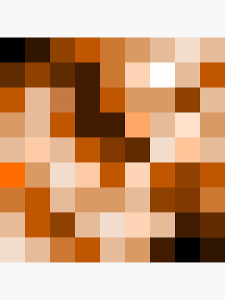 "Abstract brown pixel style with wallpaper design" Sticker by ...