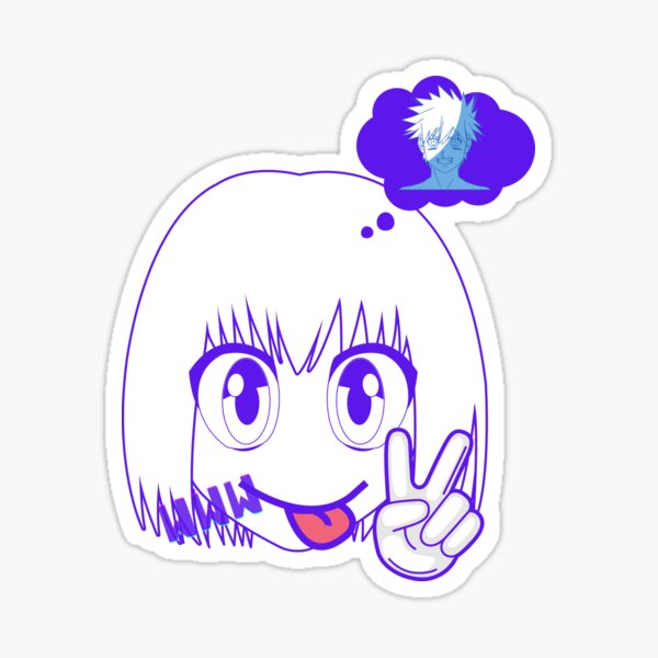 "japan girl character (A girl who thinks of seniors)" Sticker for Sale ...