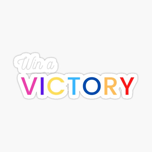 "victory" Sticker by BLOBBOF | Redbubble