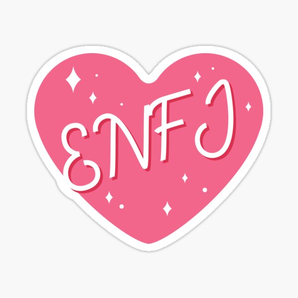 "ENFJ personality typography" Sticker by Morcawork | Redbubble