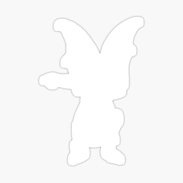 "Devil Pointing Drawing - White Ink" Sticker for Sale by Cam-Guay ...