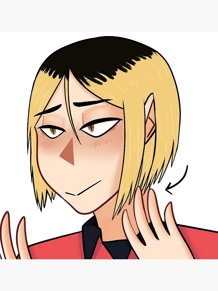 "Blushing Kenma" Sticker by titanwizardfio | Redbubble