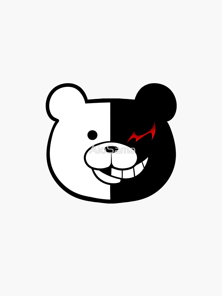 "Monokuma " Sticker for Sale by AioSama | Redbubble