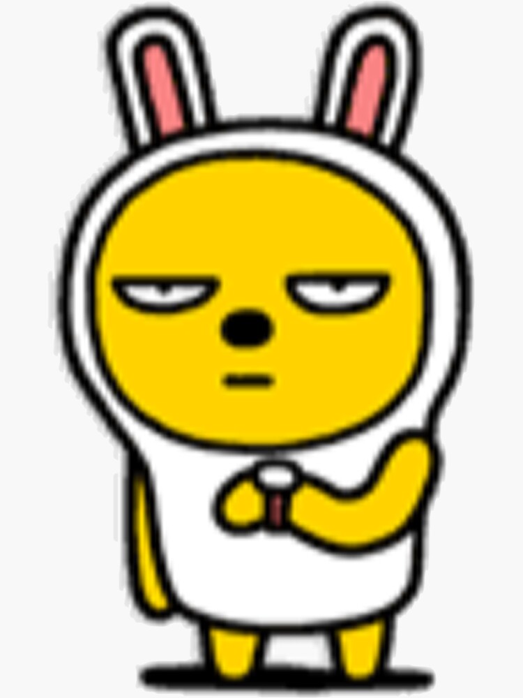 "KakaoTalk Friends Muzi & Con (Waiting Patiently)" Sticker for Sale by ...