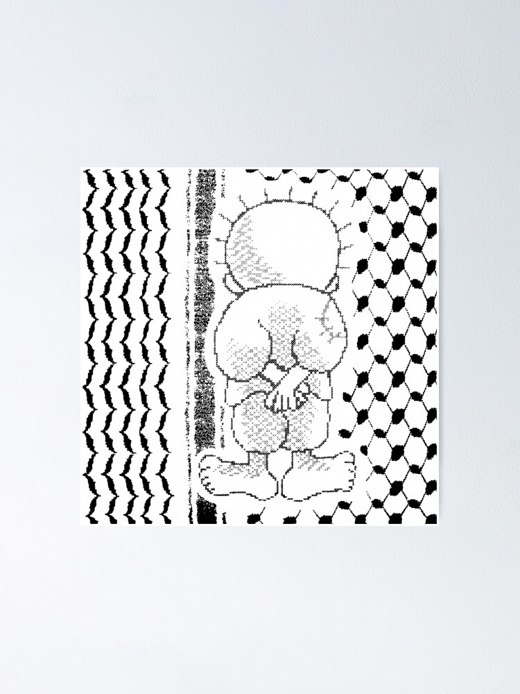 "Handala in White" Poster for Sale by muniralawi | Redbubble