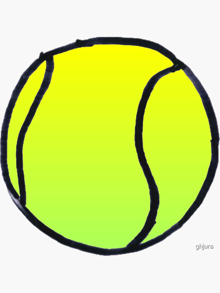 "Tennis ball" Sticker for Sale by ghjura | Redbubble