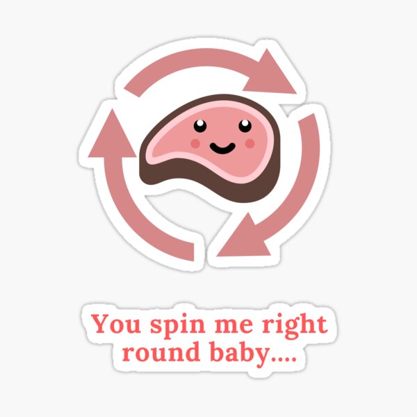 "Meatspin" Sticker for Sale by sadreality | Redbubble