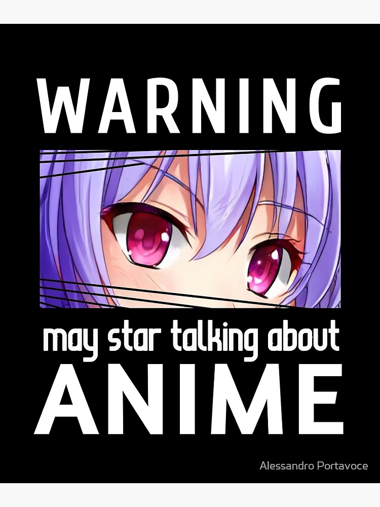 Lámina montada «Señales de advertencia de anime-OMORI - Anime-girl loli ...