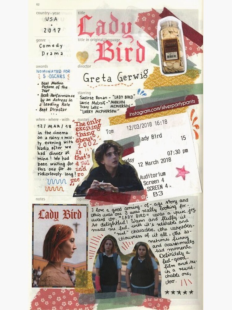 "Lady Bird Collage y2k aesthetic collage style" Photographic Print for ...