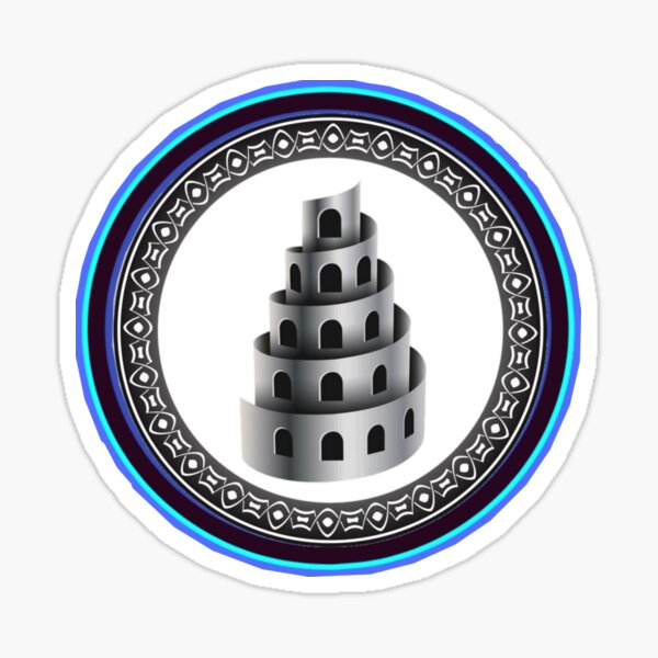 "The legendary tower of Babel" Sticker by Babylon007 | Redbubble