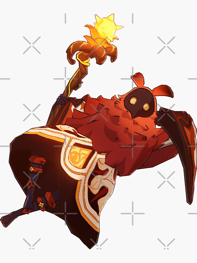 "Pyro Abyss Mage" Sticker for Sale by soijedml | Redbubble