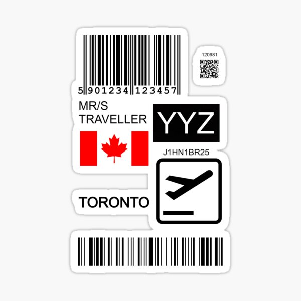 "Toronto Pearson International Airport" Sticker by HAKVS | Redbubble