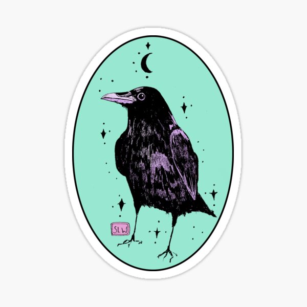 "Pastel Crow" Sticker for Sale by CArabella91 | Redbubble